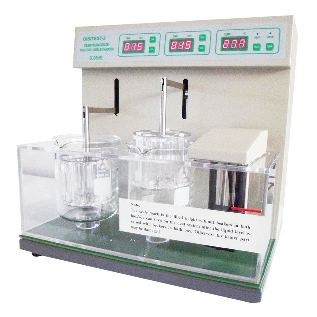 Desintegrador de tabs, doble canasta. Modelo DISITEST-2 – RORER